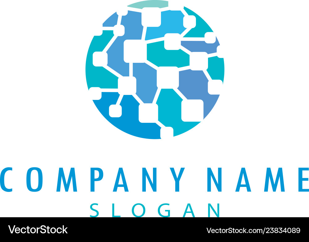 Technology icon logo Royalty Free Vector Image