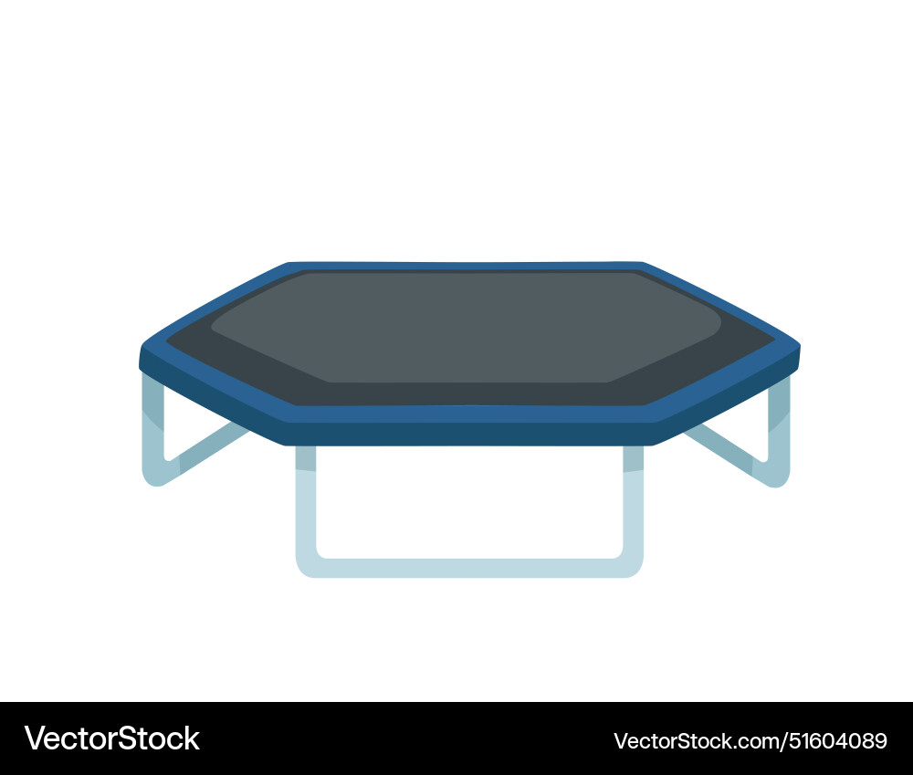 Trampoline bounce platform for children isolated Vector Image
