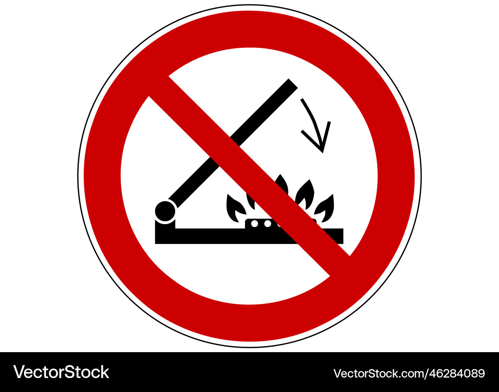 Warning: Keep Lid Open - Burners Active Royalty Free Vector