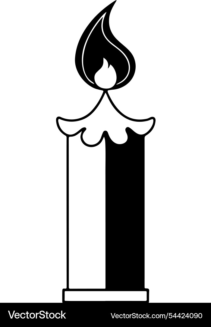 Candle icon Royalty Free Vector Image - VectorStock