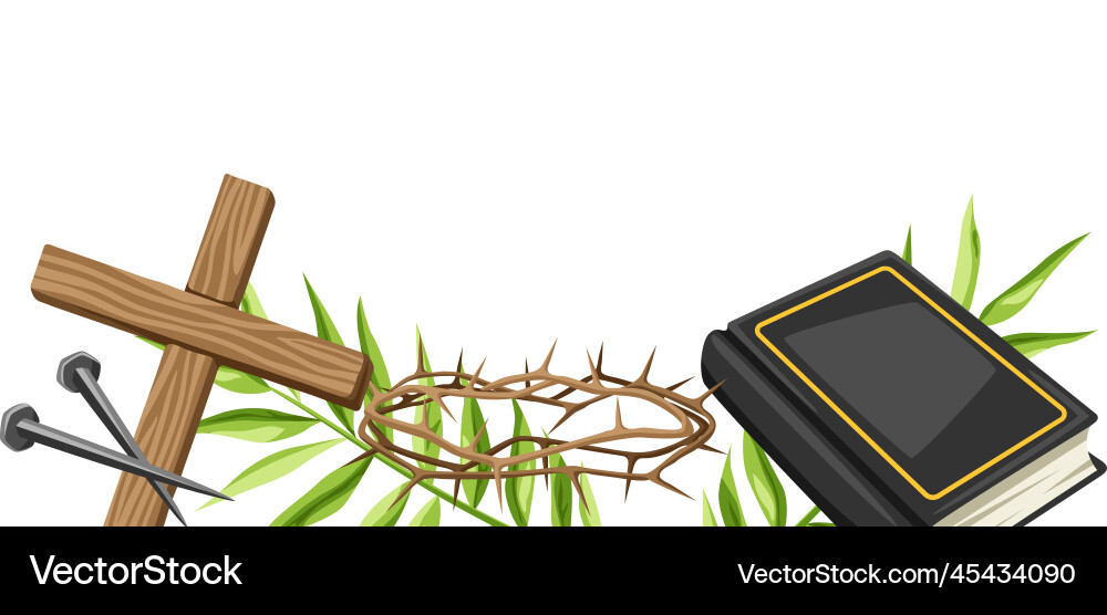 Christian Easter Religious Symbols Royalty Free Vector Image