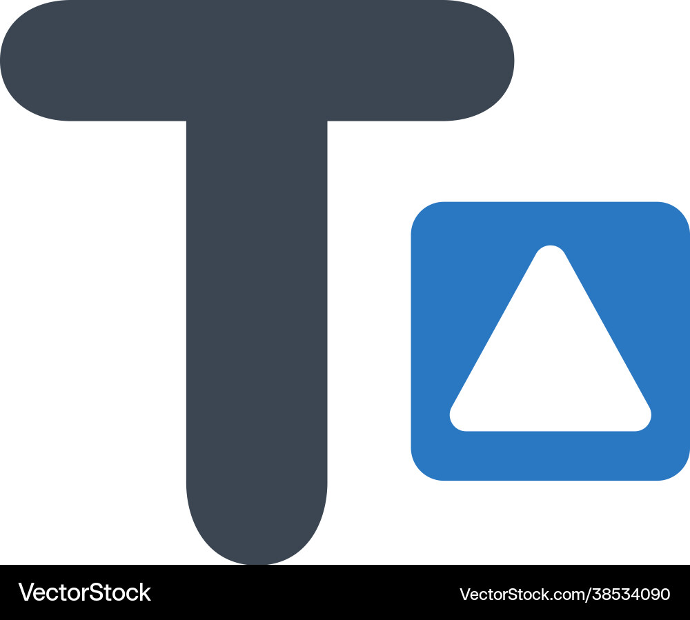 Font larger icon Royalty Free Vector Image - VectorStock