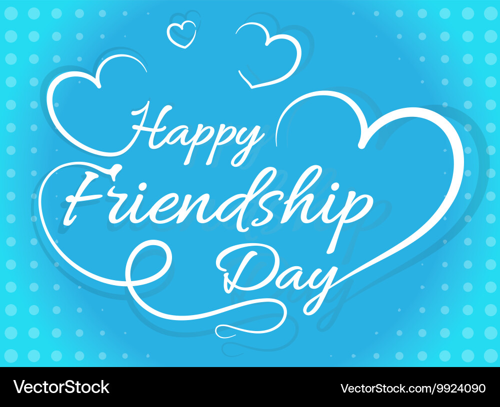 Friendship Celebration Card Royalty Free Vector Image