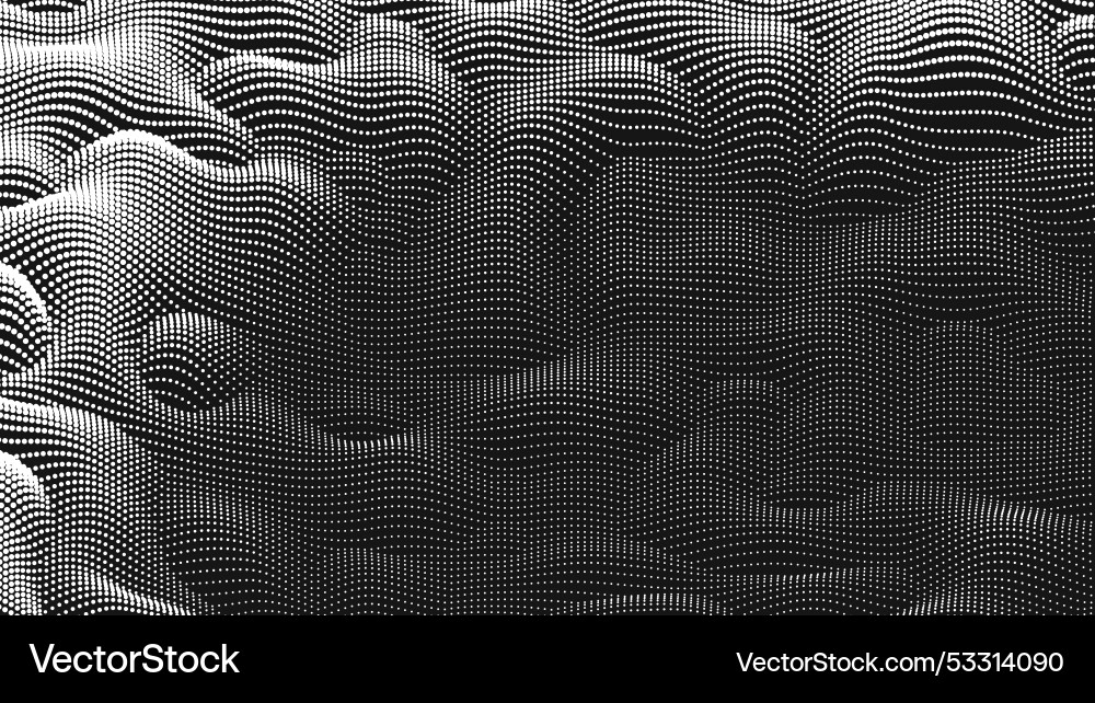 Point wave noise texture abstract dot background Vector Image
