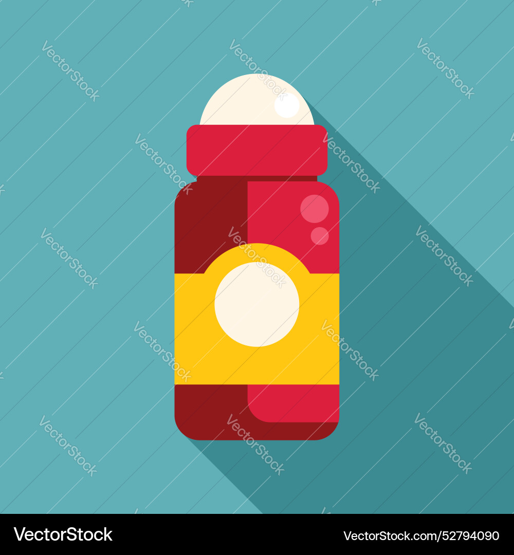 Red deodorant stick staying fresh and smelling Vector Image