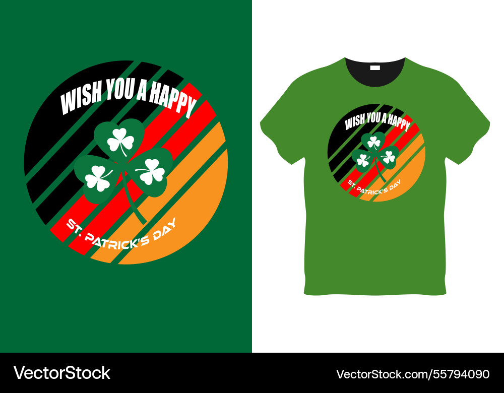 St patricks day shamrock image Royalty Free Vector Image