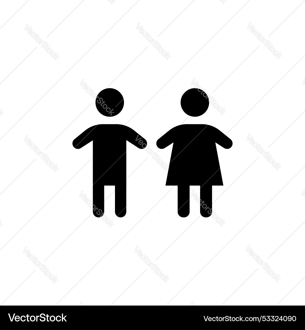 Toilet icon isolated on white background Vector Image