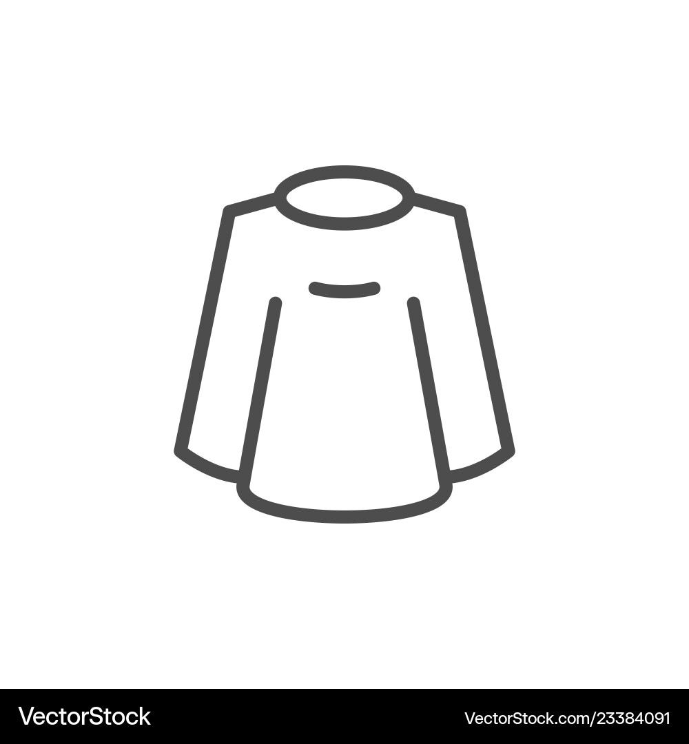Barber cape line icon Royalty Free Vector Image