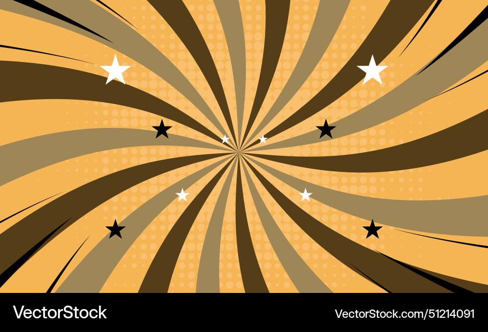 Flat comic style with stars background design Vector Image