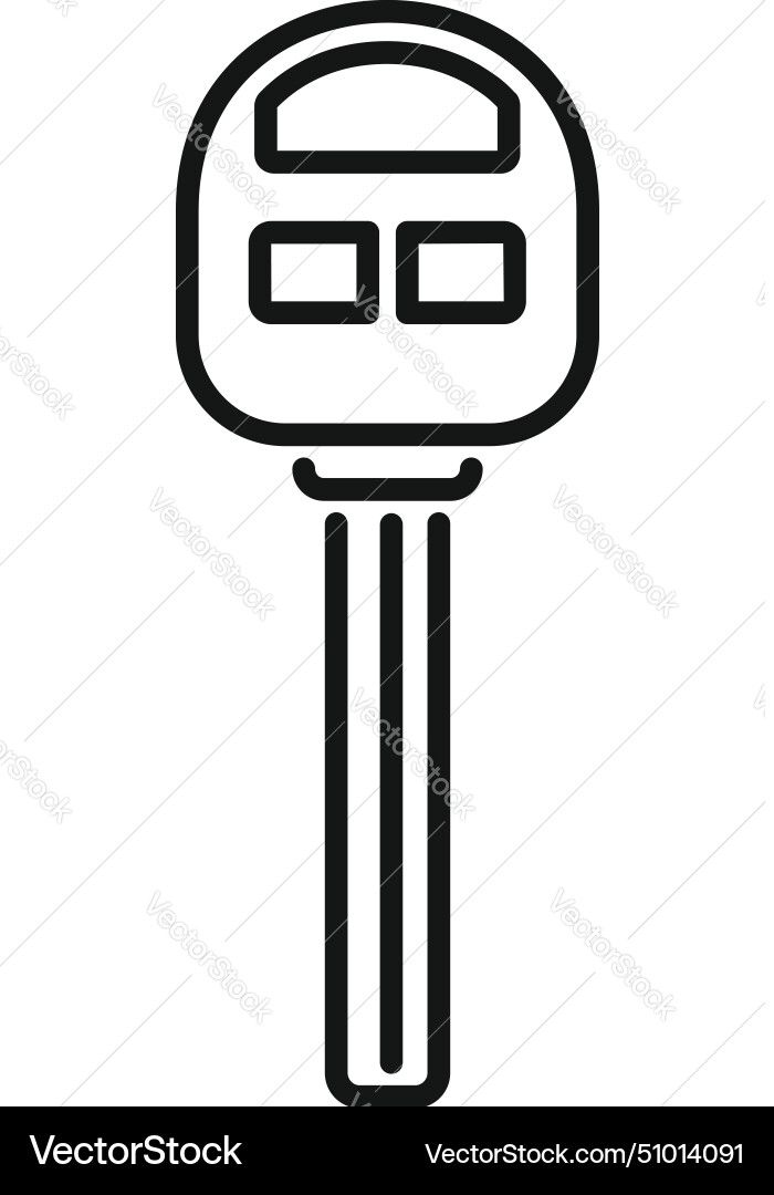 Safe chip control icon outline security Royalty Free Vector