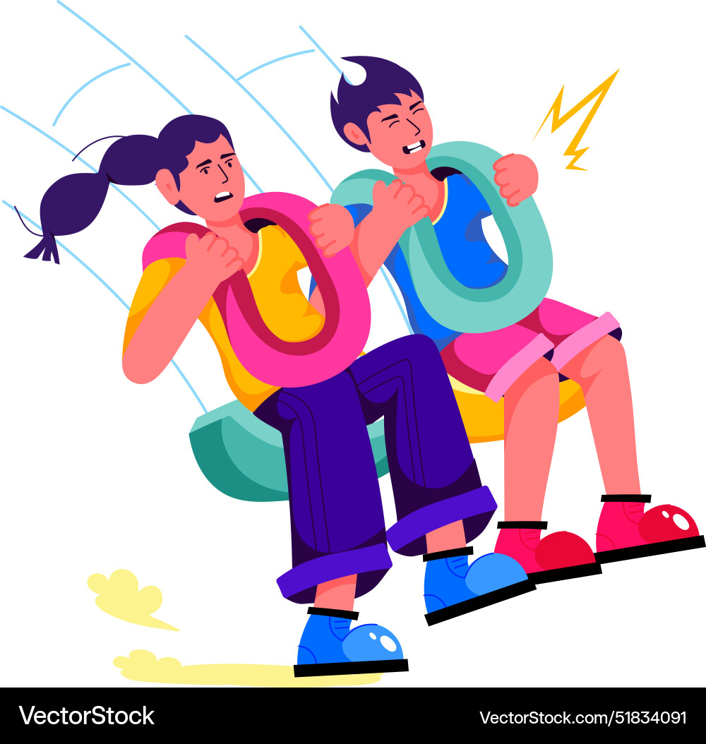 Thrill ride Royalty Free Vector Image - VectorStock