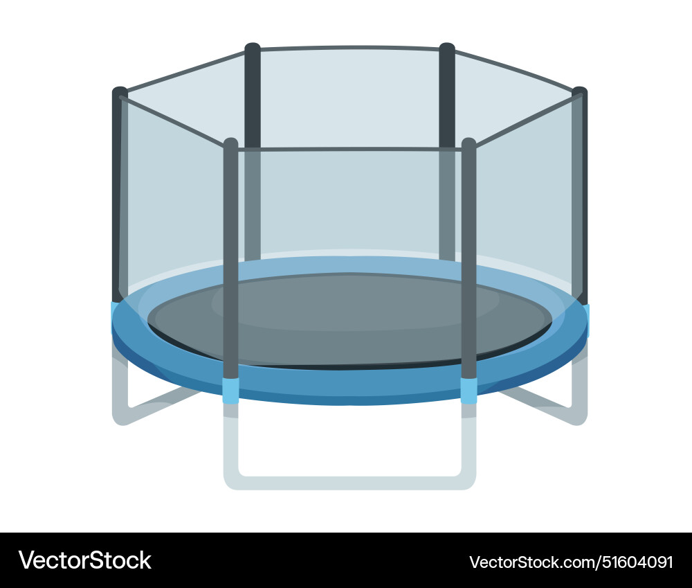 Trampoline bounce platform for children Royalty Free Vector