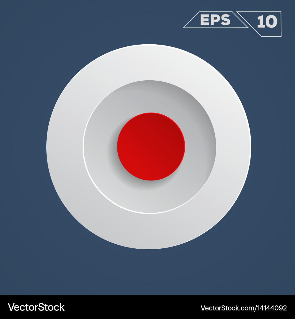 Circle button icon Royalty Free Vector Image - VectorStock