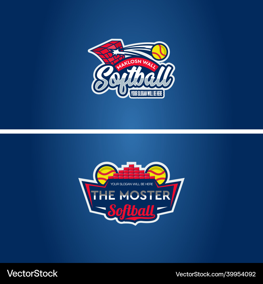 Softball Team Logos Design