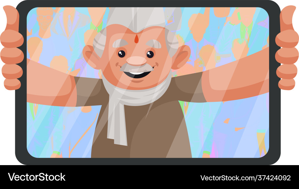Politician cartoon character Royalty Free Vector Image