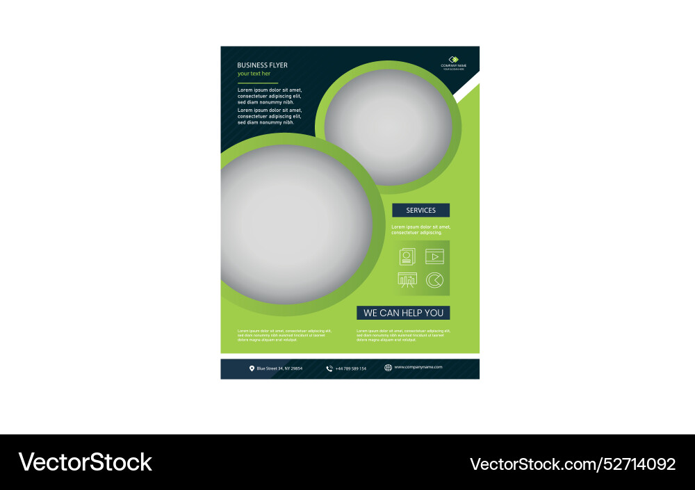 Poster flyer brochure cover design layout Vector Image