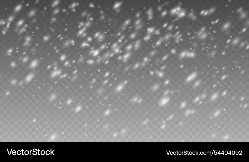 Realistic falling snow Royalty Free Vector Image