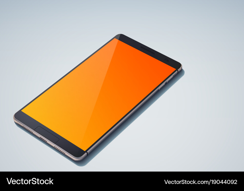 Realistic modern design cellphone concept Vector Image