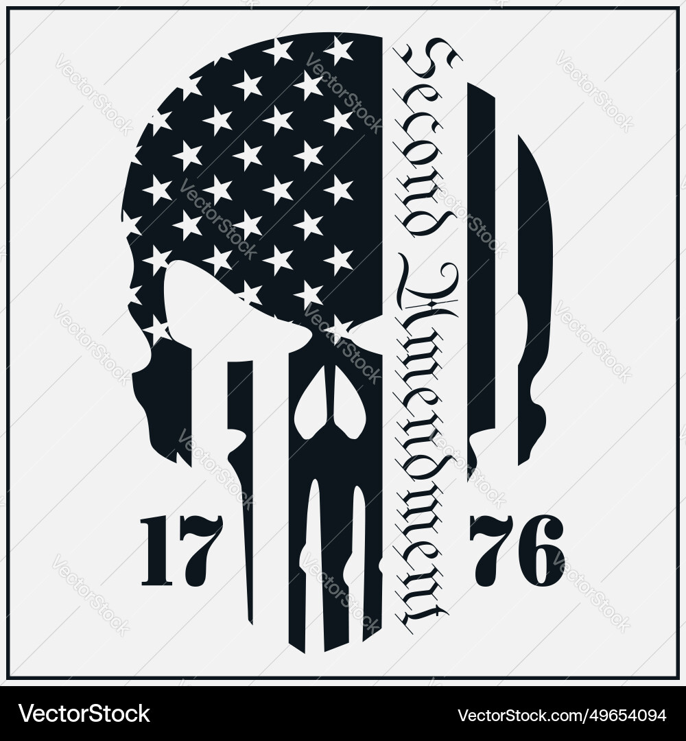 2nd Amendment Gun Patriot Royalty Free Vector Image