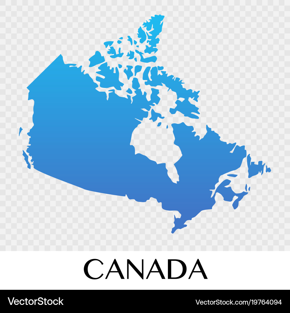Canada map in north america continent design Vector Image