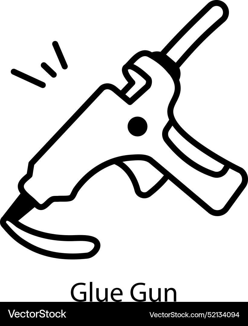 Glue gun Royalty Free Vector Image - VectorStock