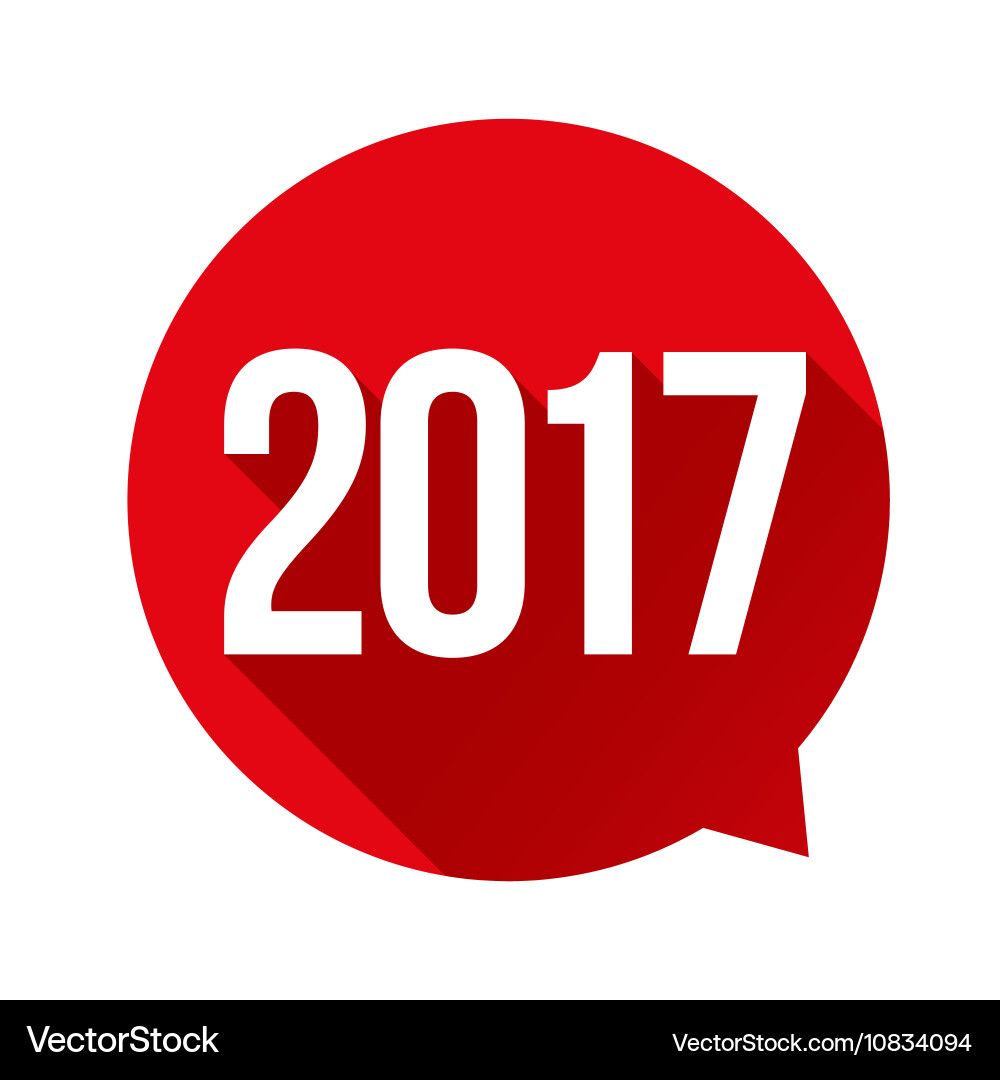 Year 2017 sign Royalty Free Vector Image - VectorStock