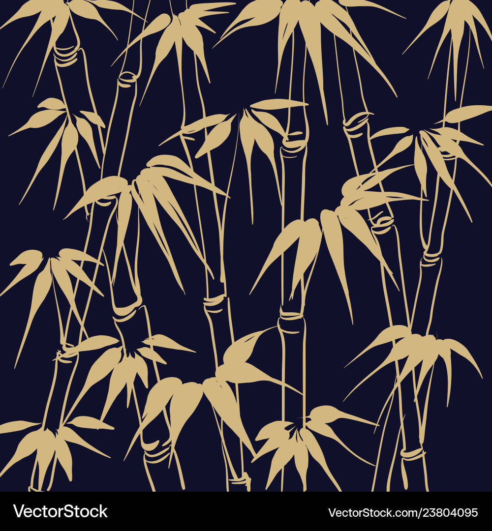 Bamboo Leaf Pattern Royalty Free Vector Image - VectorStock