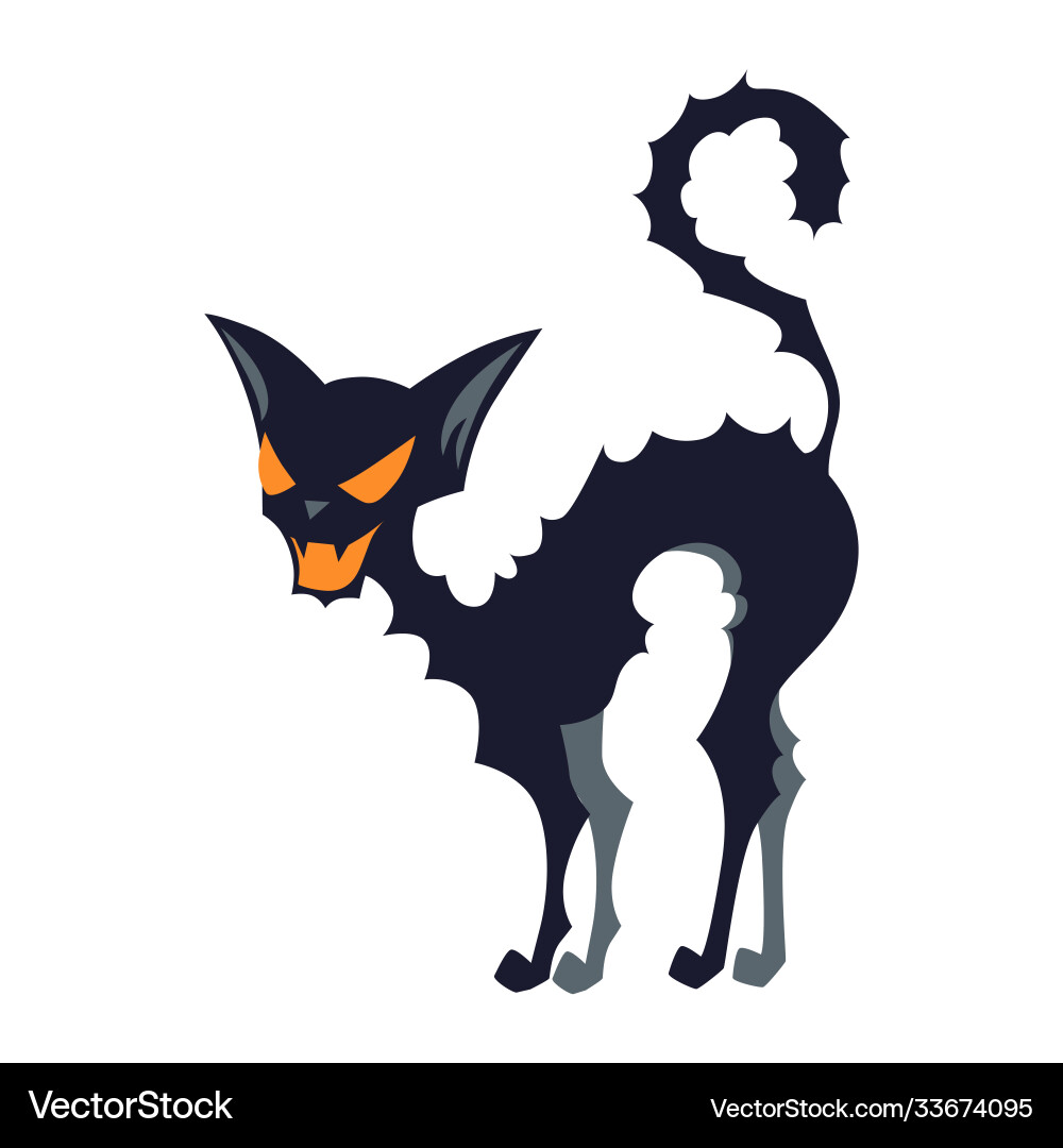 Evil cat Royalty Free Vector Image - VectorStock