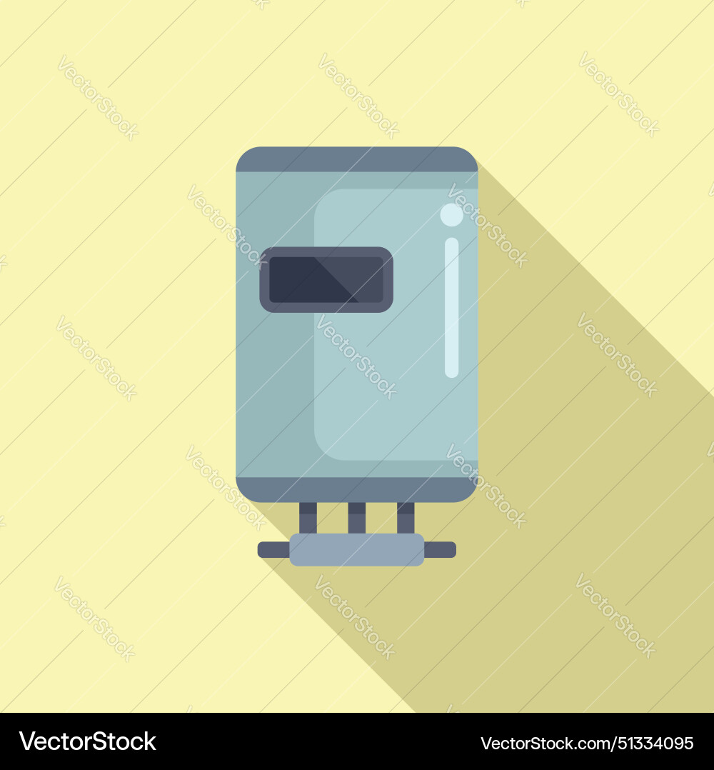 Flat design of a modern water heater Royalty Free Vector