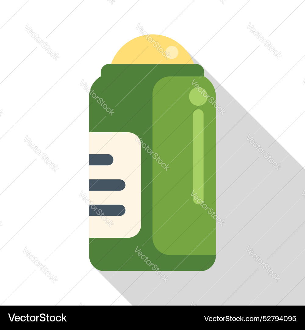 Green deodorant stick providing long lasting Vector Image