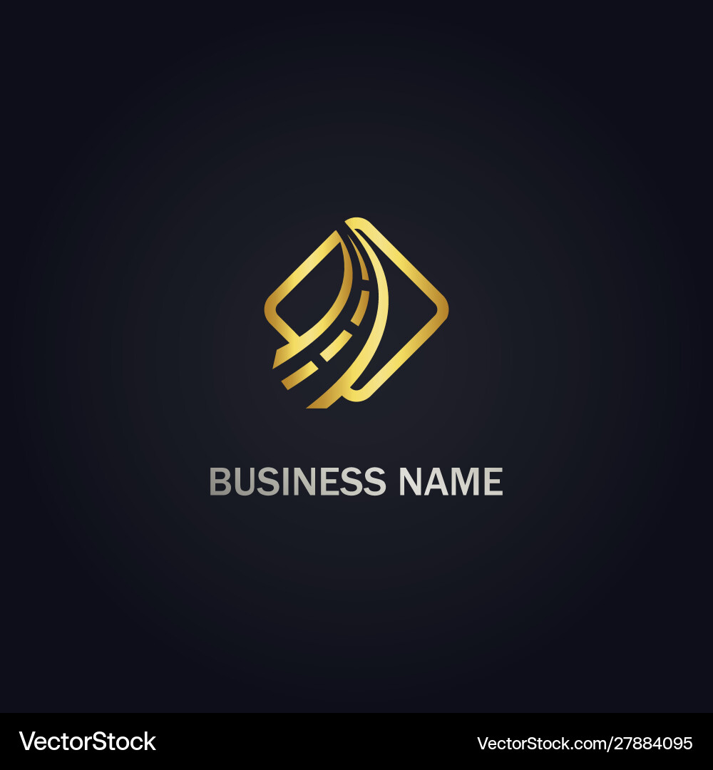 Road sign logo Royalty Free Vector Image - VectorStock