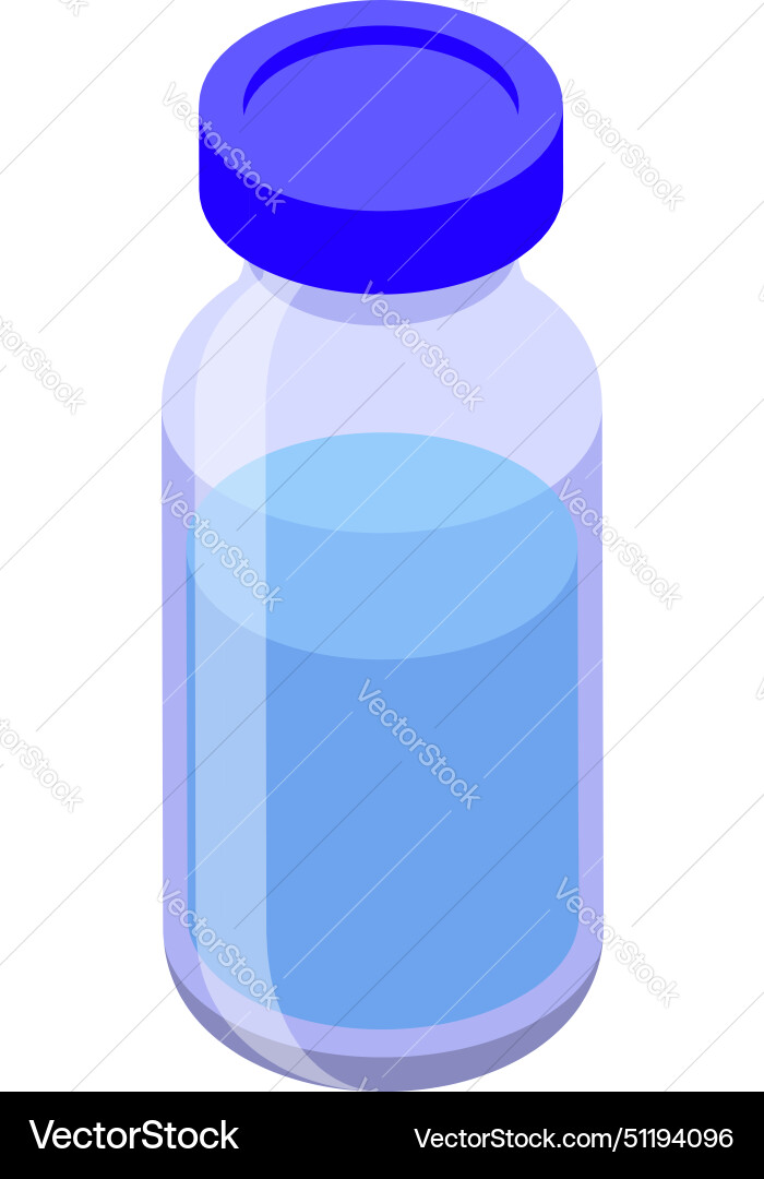 Cure botox pot icon isometric medication Vector Image