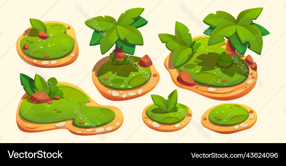 Different islands Royalty Free Vector Image - VectorStock