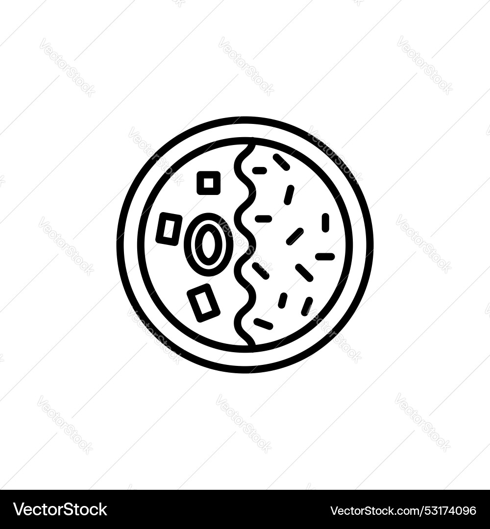 Kare raisu icon set japanese curry food symbol Vector Image