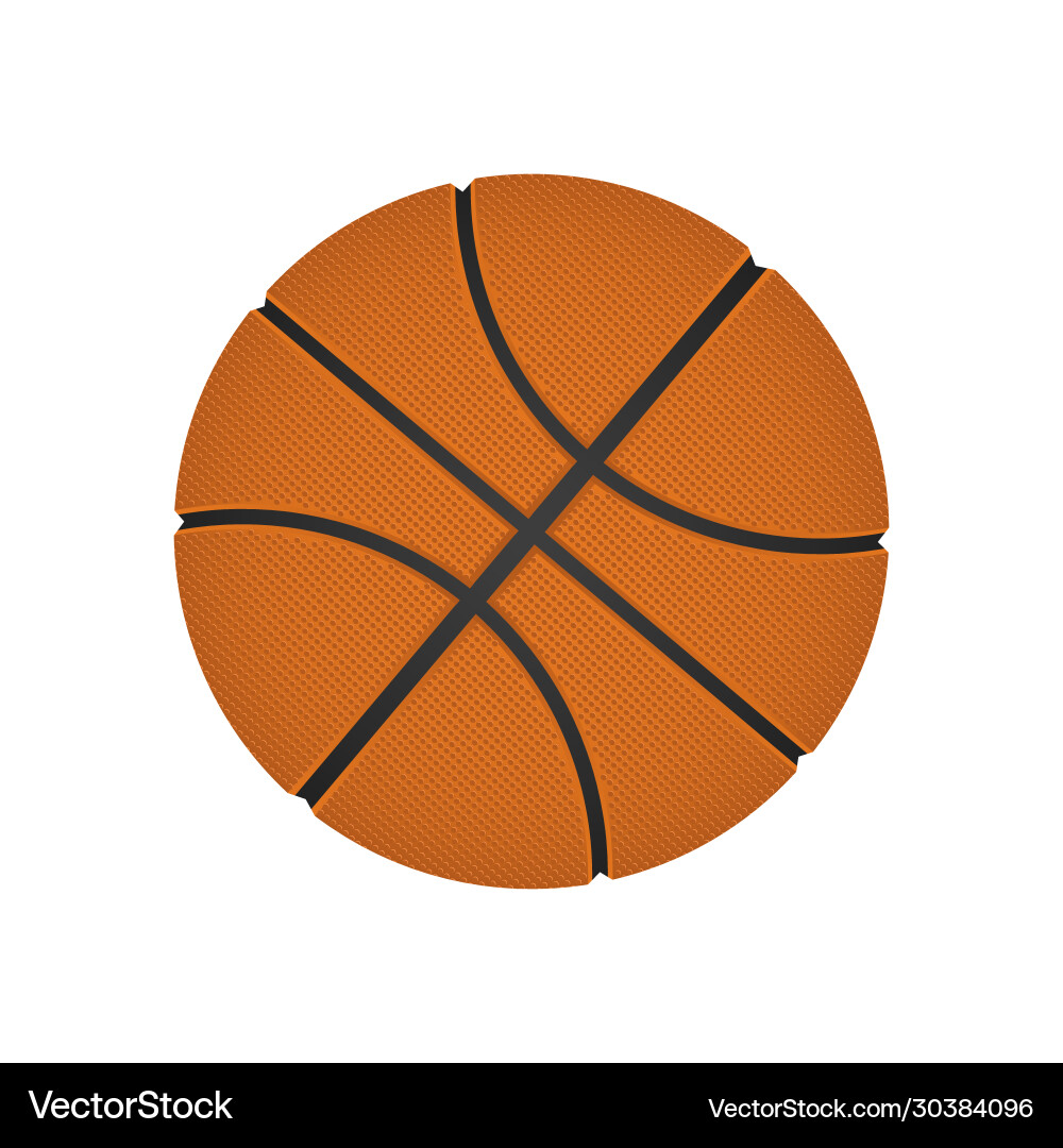 Realistic basketball Royalty Free Vector Image