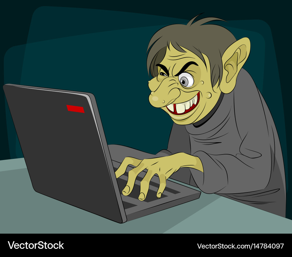 Evil Online Troll Royalty Free Vector Image - VectorStock