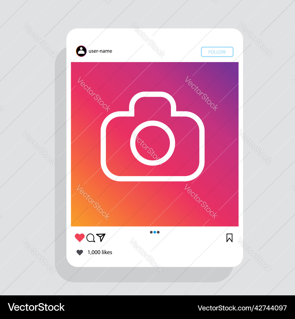 Instagram Symbole Vektor