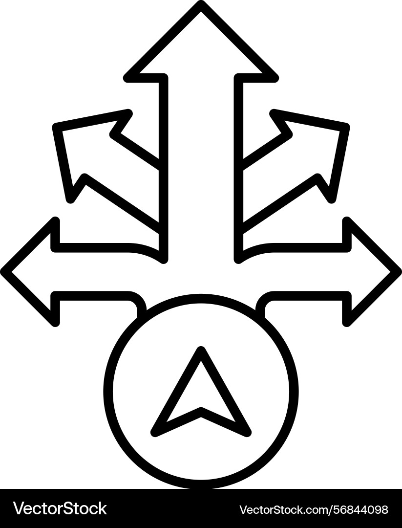 Arrows icon Royalty Free Vector Image - VectorStock