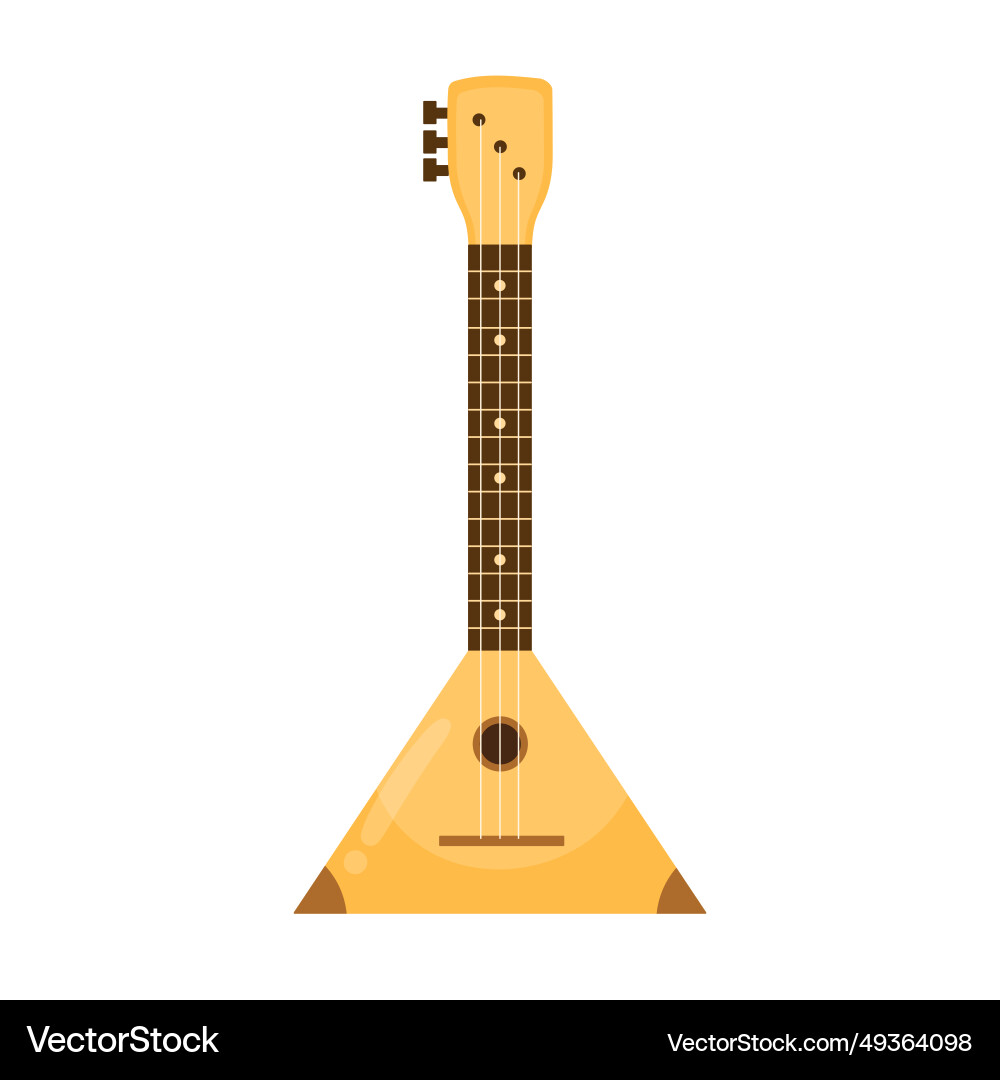 Balalaika musical instrument isolated Royalty Free Vector