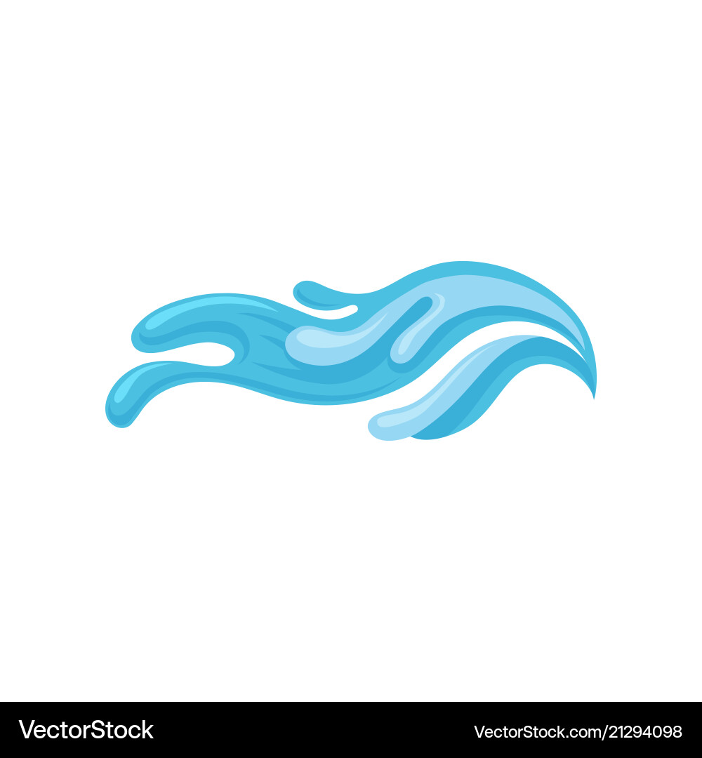 Blue ocean or sea wave water splash design Vector Image