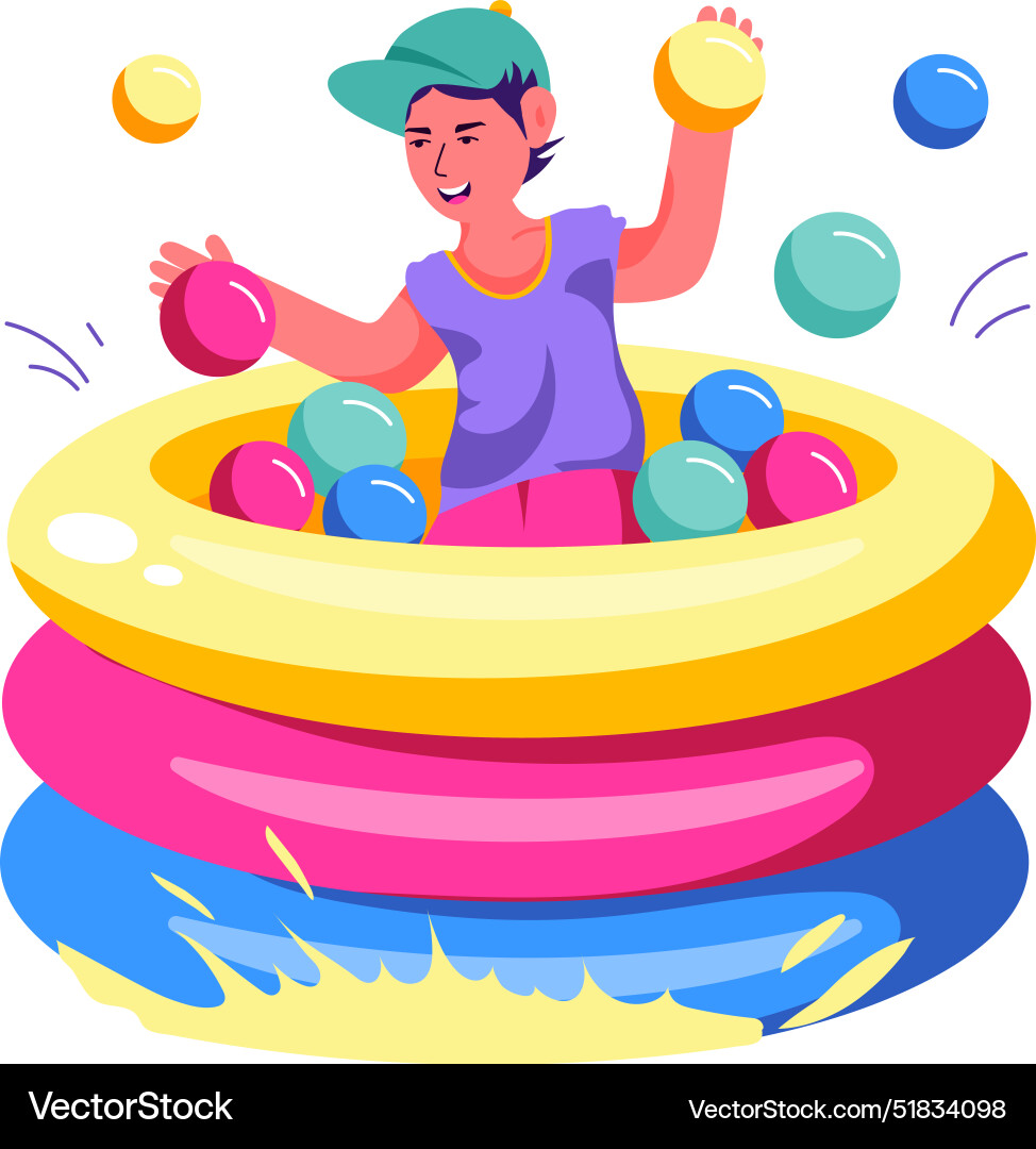 Paddling pool Royalty Free Vector Image - VectorStock