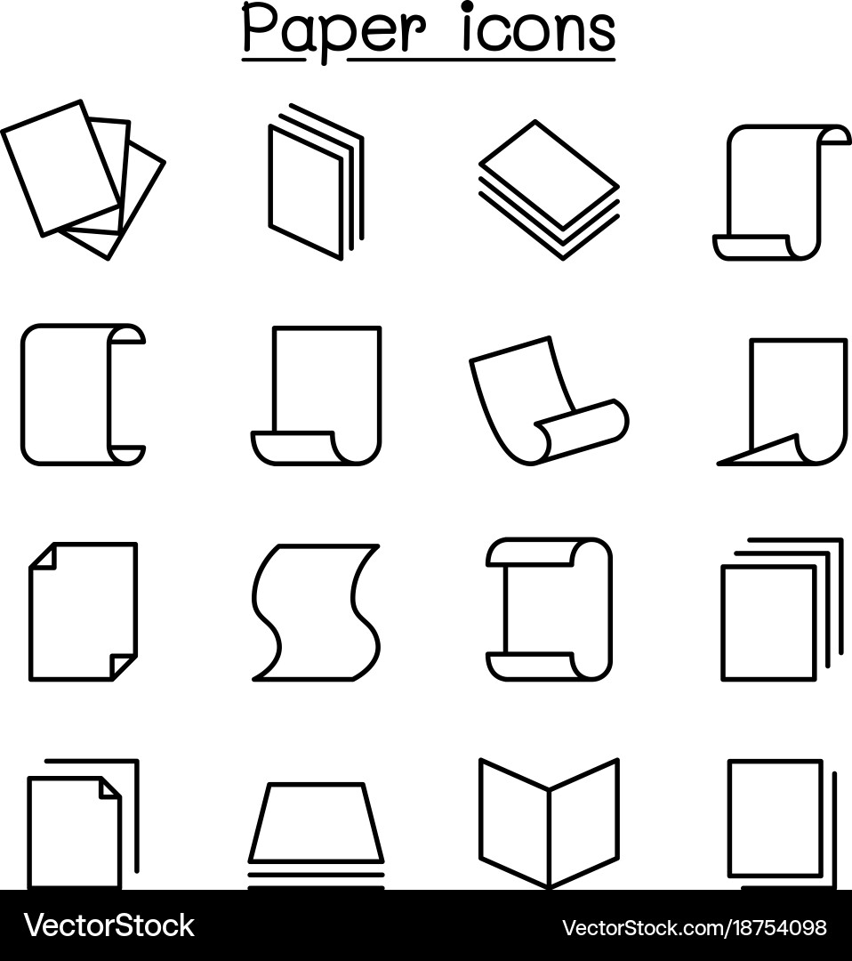 Icon Stack Paper Pile Files Vector Images (over 2,500)
