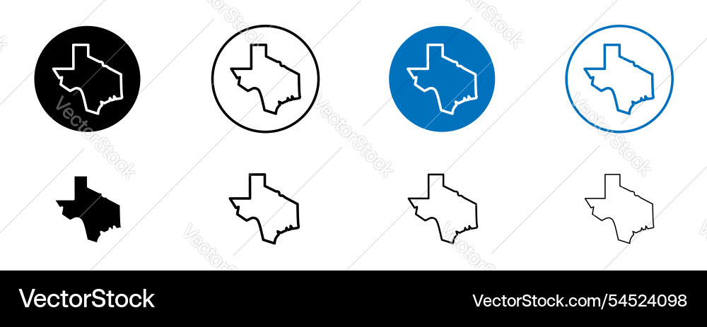 Texas icon Royalty Free Vector Image - VectorStock