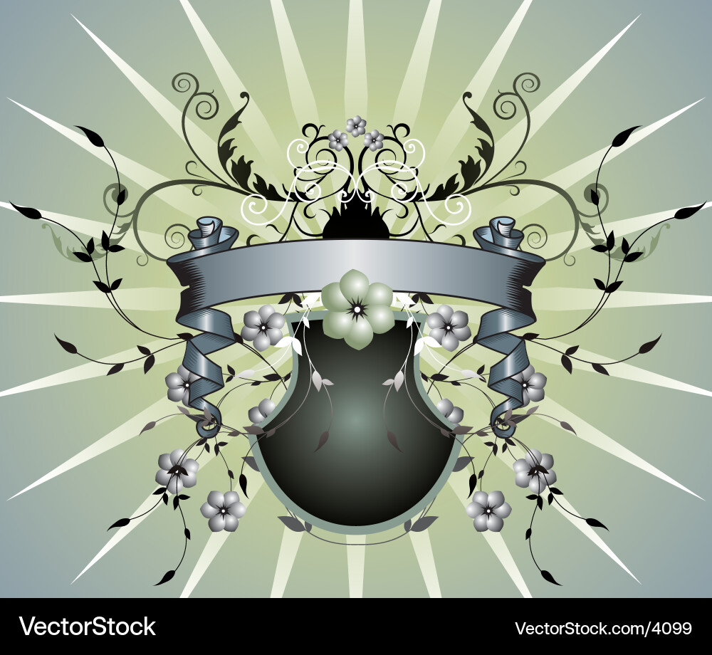 Heraldry shield Royalty Free Vector Image - VectorStock