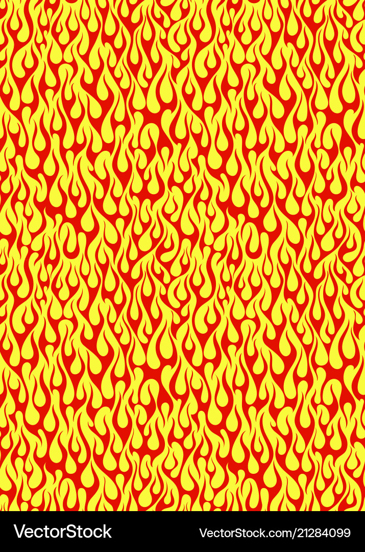 Red Fire Flames Pattern Royalty Free Vector Image