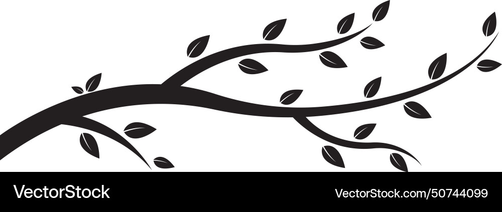 Tree branch logo Royalty Free Vector Image - VectorStock