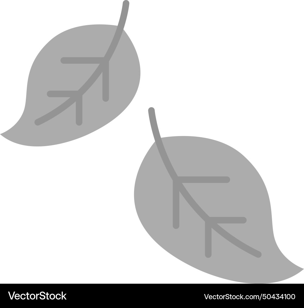 Fallen leaf icon image Royalty Free Vector Image