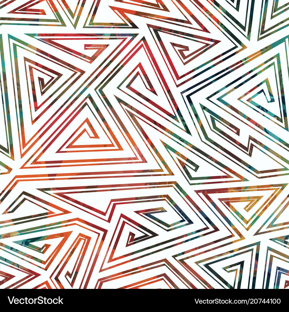 Geometric Maze Pattern Royalty Free Vector Image