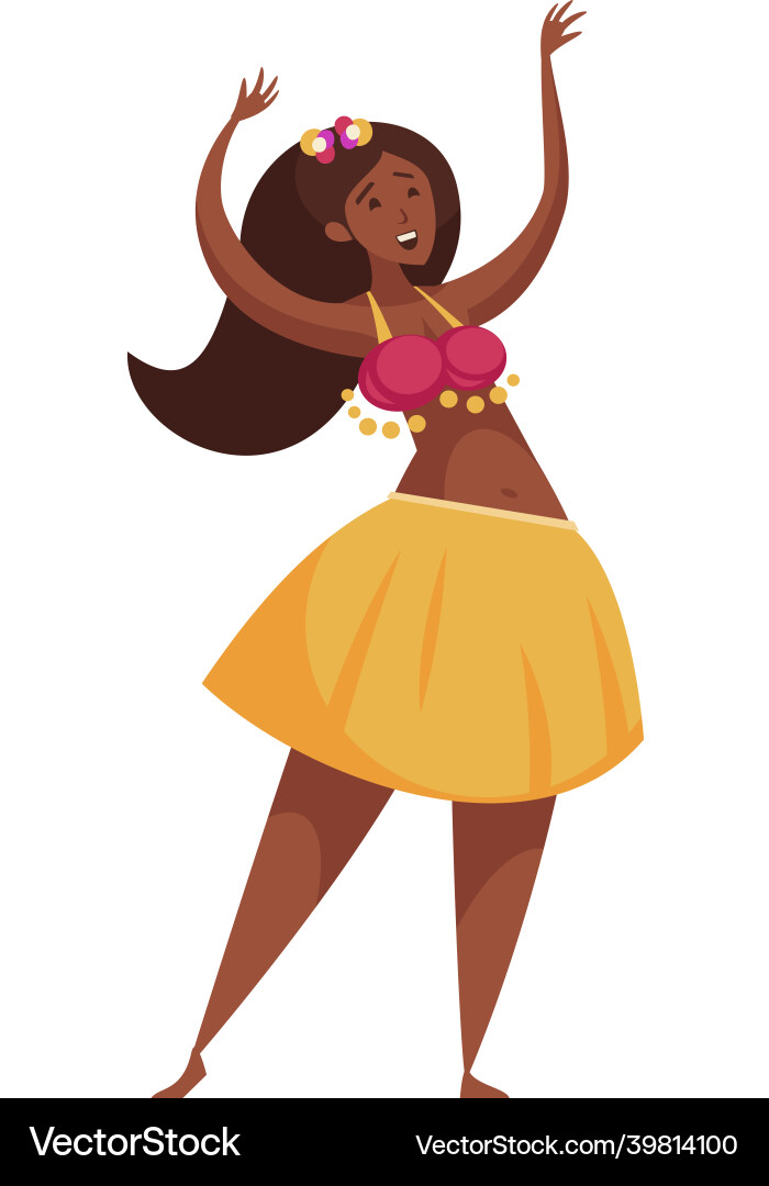 Hula dancing icon Royalty Free Vector Image - VectorStock