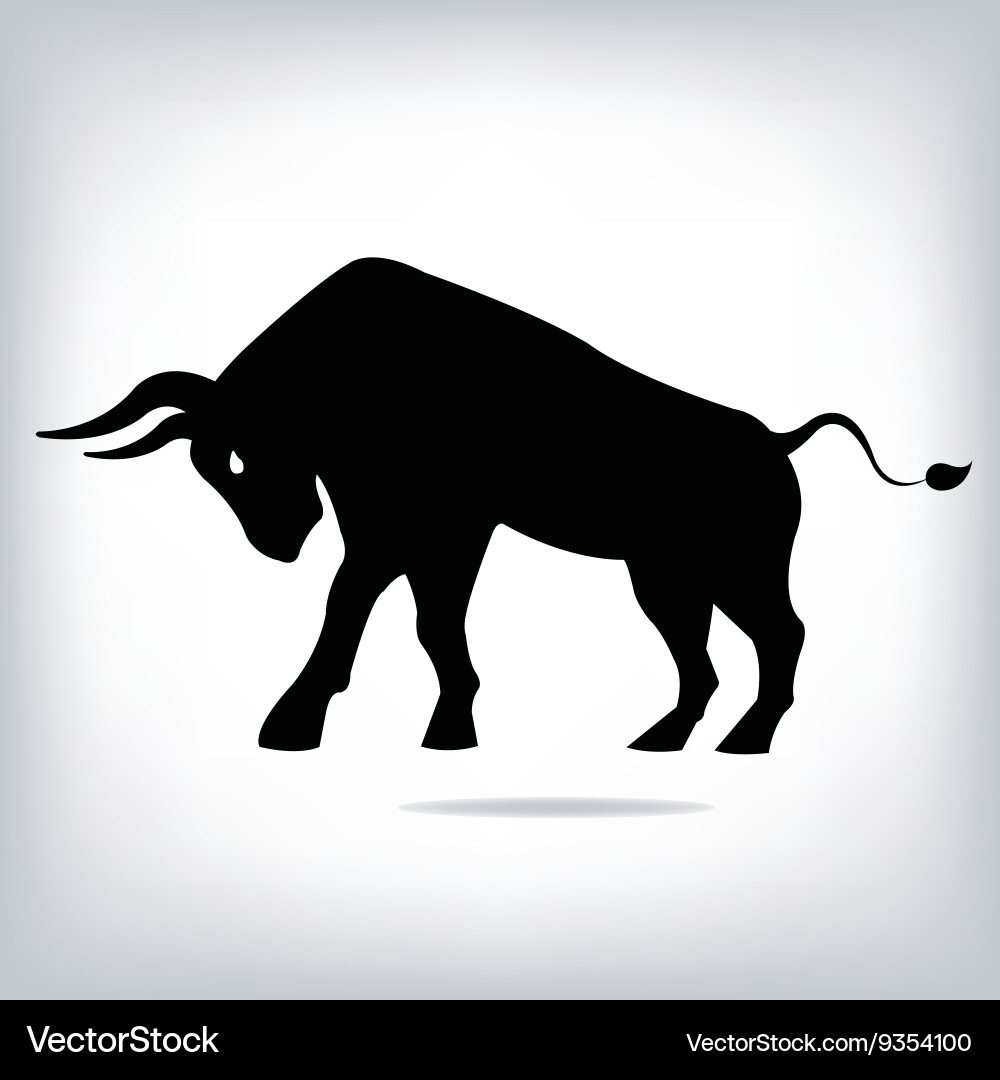 Image of an bull Royalty Free Vector Image - VectorStock